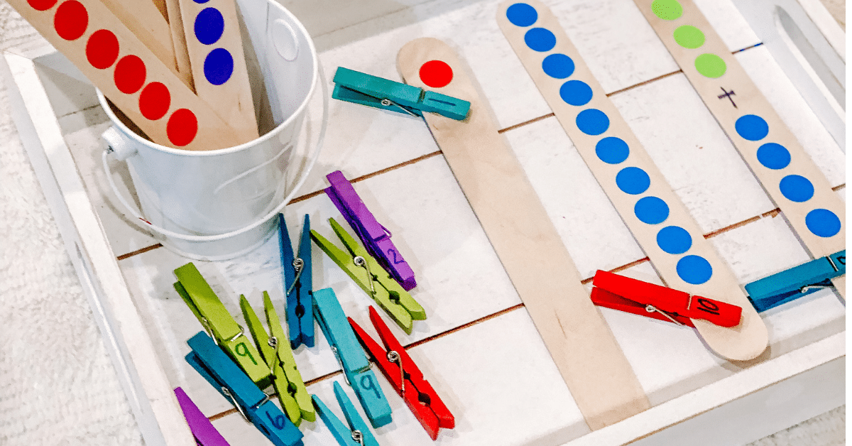 Popsicle Stick Math Game – beyond the playroom